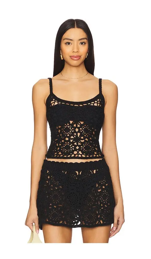 Frankies Bikinis Seaside Crochet Tank