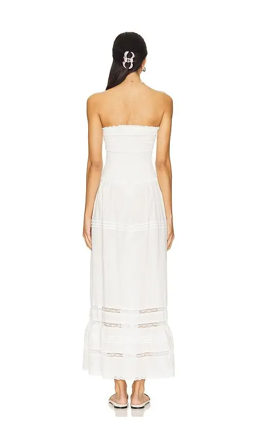 Frankies Bikinis Empress Tiered Ruffle Maxi Dress