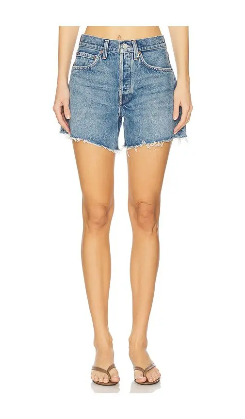 AGOLDE Parker Long Denim Shorts