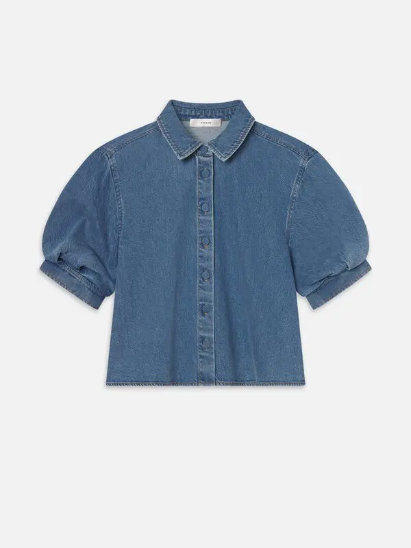 FRAME The Billow Sleeve Shirt In Subtle