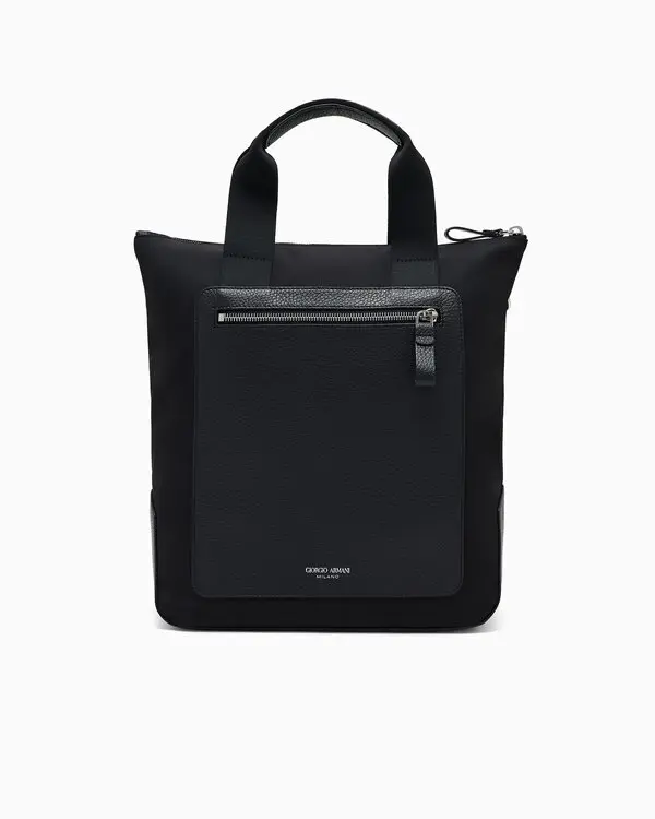 Giorgio Armani Small Shopper Bag - Black