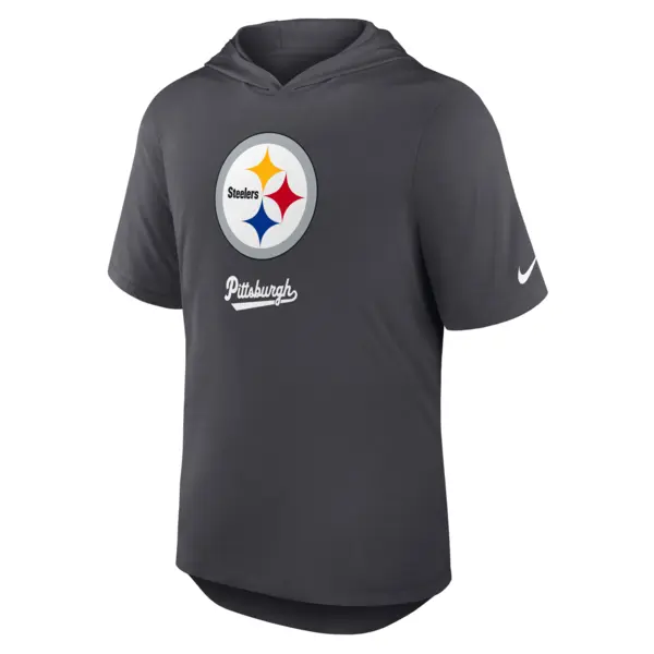 Nike Pittsburgh Steelers Dri-fit Nfl Hooded T-shirt - Grey