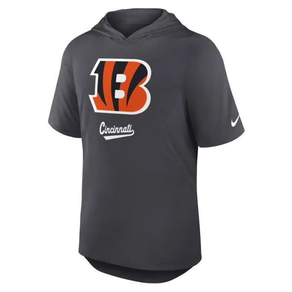 Nike Cincinnati Bengals Dri-fit Nfl Hooded T-shirt - Grey