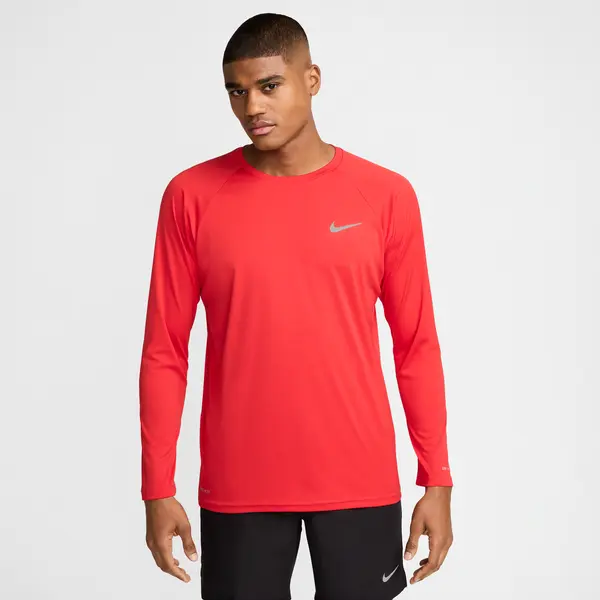 Nike Dri-fit Uv Long Sleeve Top - Red