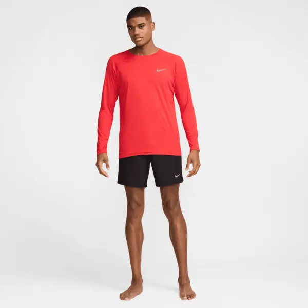 Nike Dri-fit Uv Long Sleeve Top - Red