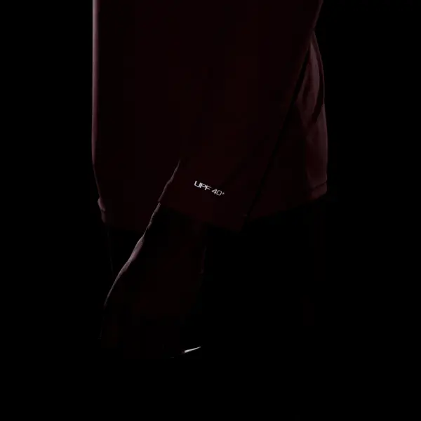 Nike Dri-fit Uv Long Sleeve Top - Red