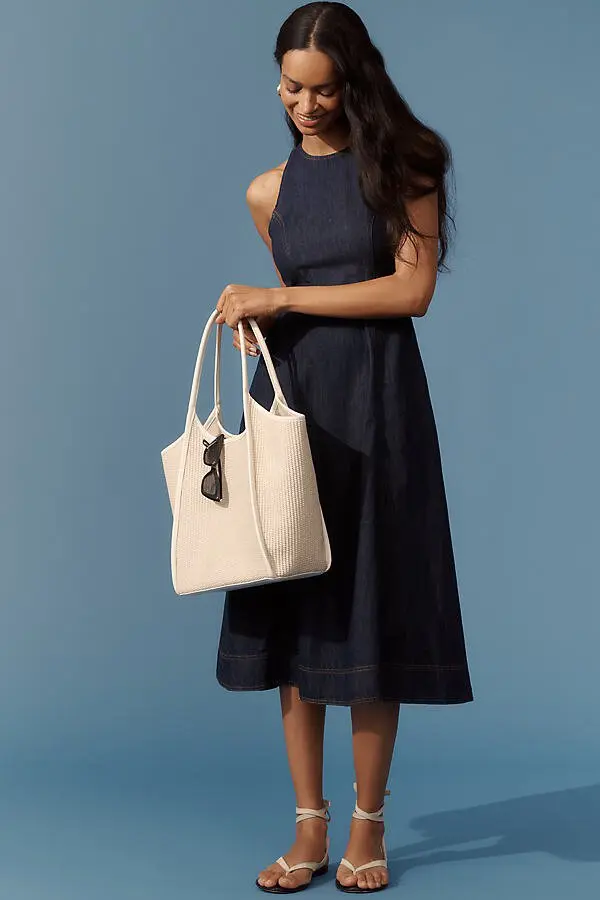 SHIRALEAH Raffia Tote