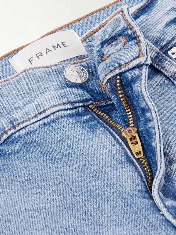 FRAME Le Palazzo Mid-rise Flared Jeans - Blue