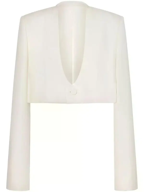Philosophy Di Lorenzo Serafini Cropped Blazer - White