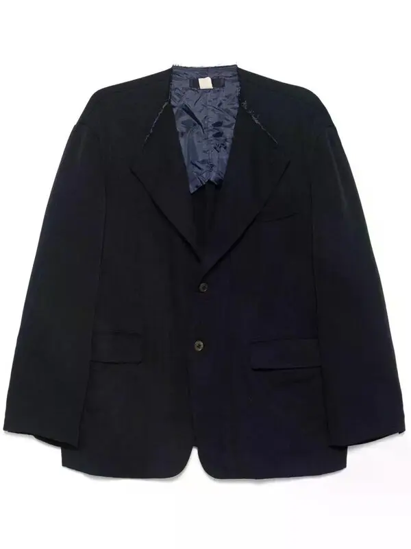 Comme Des Garçons Collarless Blazer
