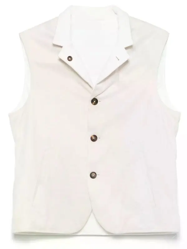 Eleventy Reversible Gilet - White