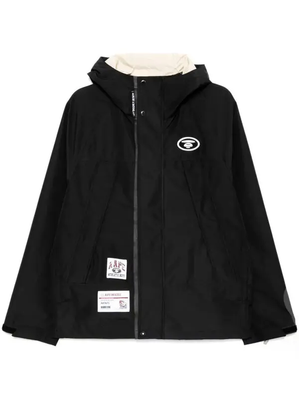 AAPE BY *A BATHING APE® Logo Hooded Windbreaker Jacket