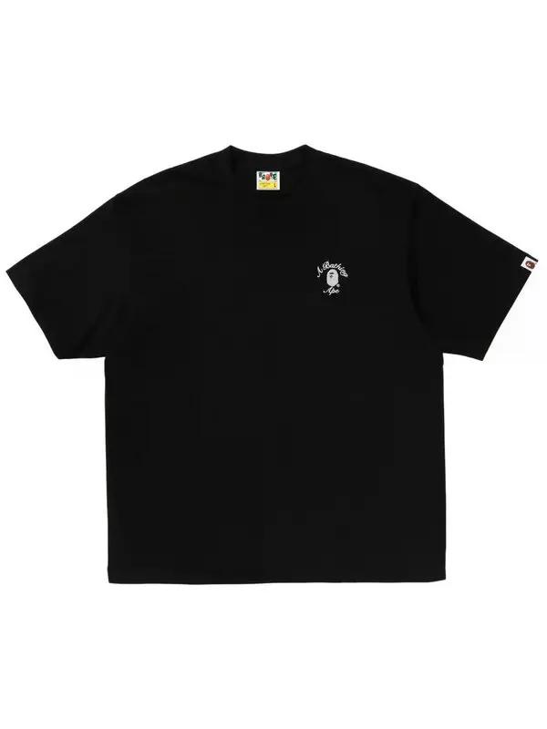 A BATHING APE Logo-embroidered T-shirt