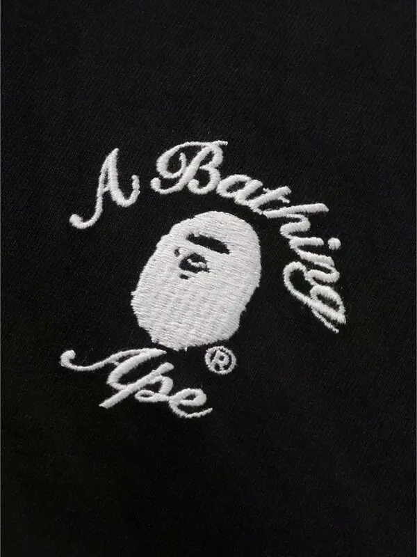 A BATHING APE Logo-embroidered T-shirt