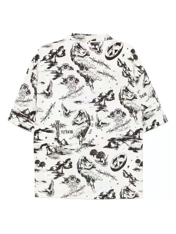 FIVE CM Graphic-print Shirt - White