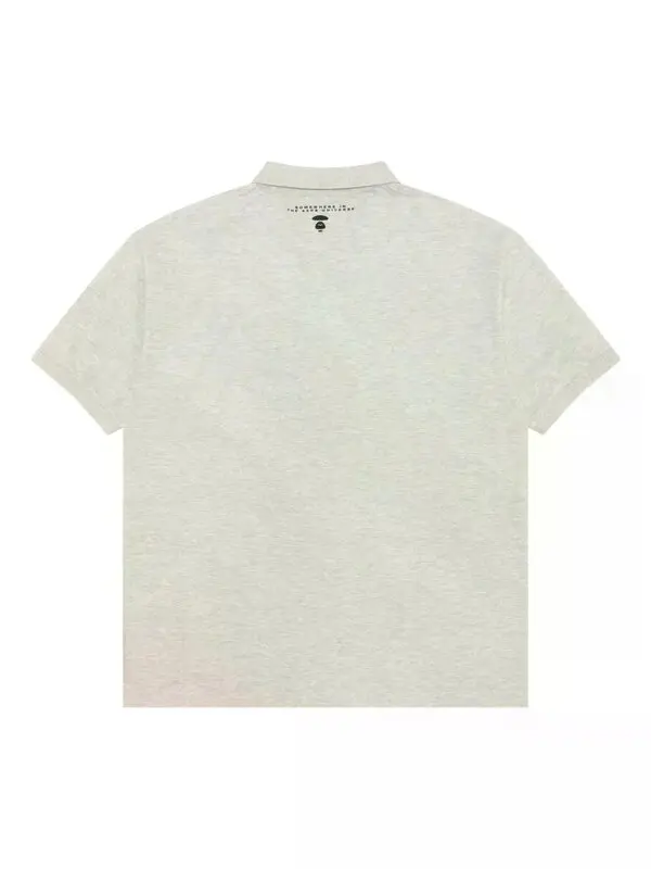 AAPE BY *A BATHING APE Cotton Polo Shirt - Grey