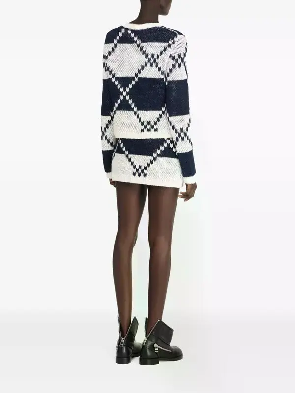 JW Anderson Fair Isle-knit Mini Skirt