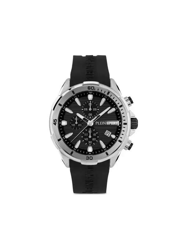 PLEIN SPORT Philipp Plein Impact 46mm Chronograph Watch - Black
