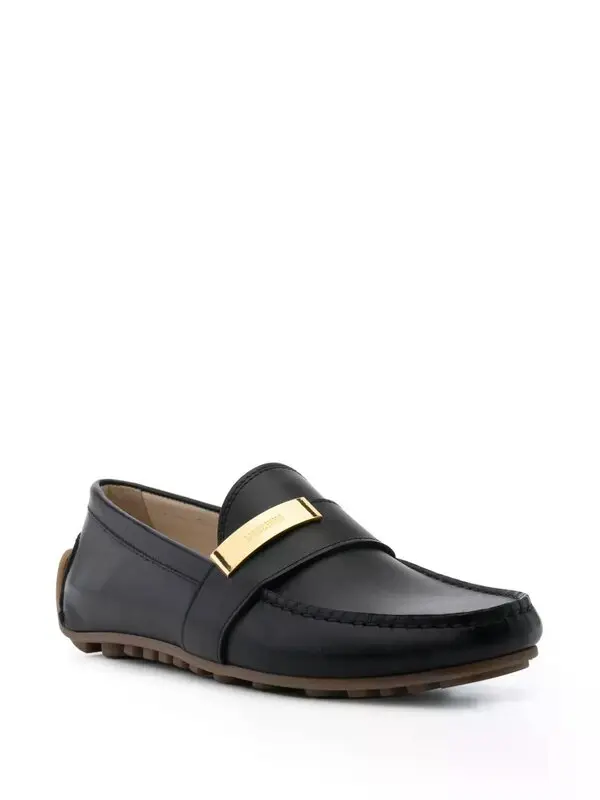 Moschino Plaque Loafers
