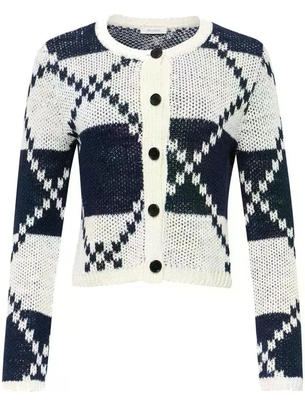 JW Anderson Fairisle Cardigan - White