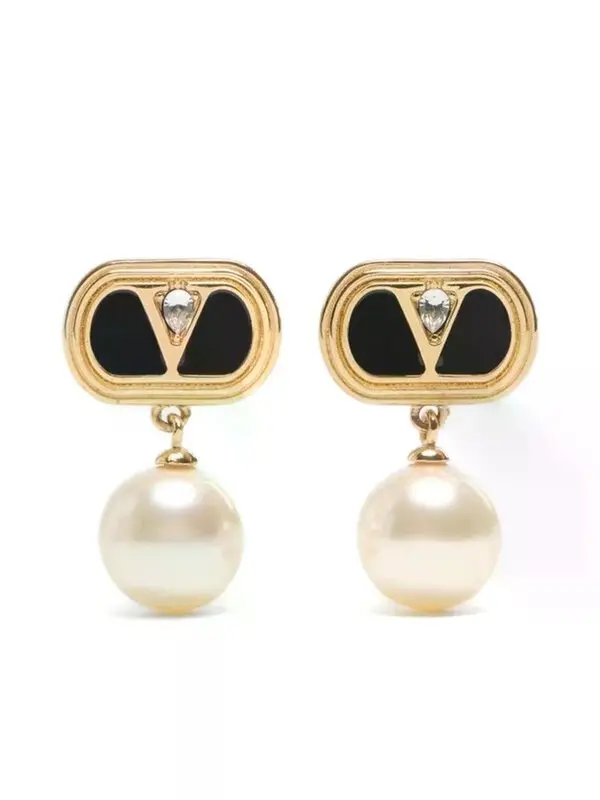 Valentino Garavani Ovalette Earrings - Neutrals