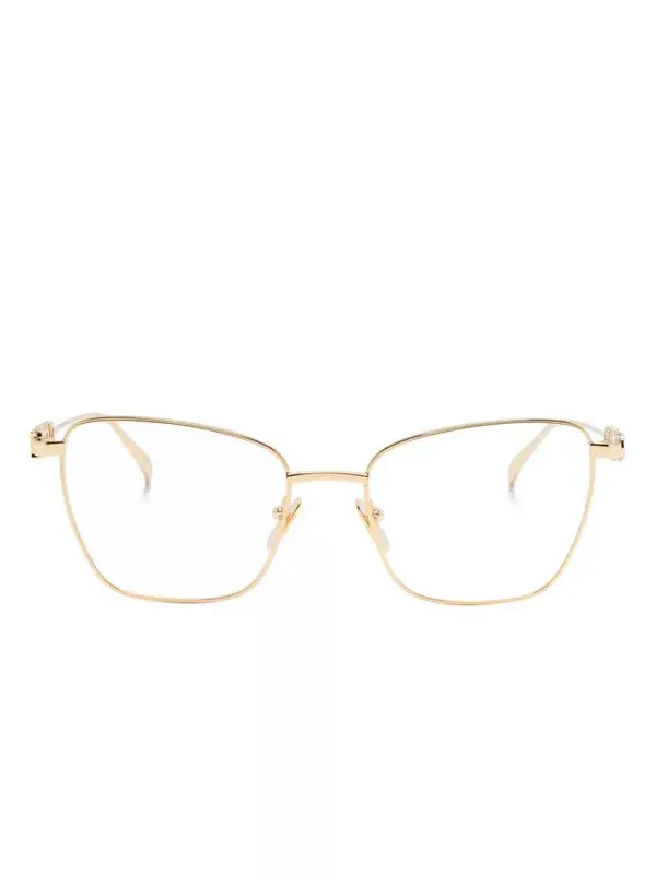 Gucci Square-frame Glasses - Gold