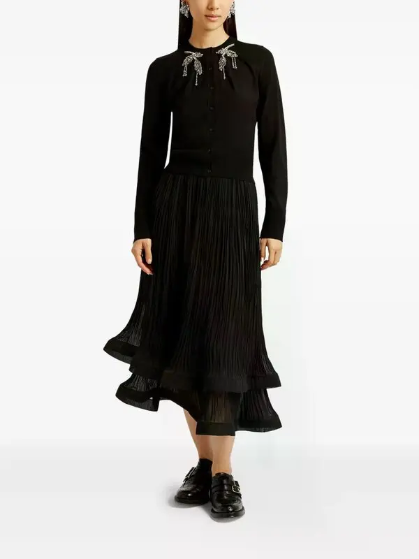 Erdem Pleated Midi Skirt