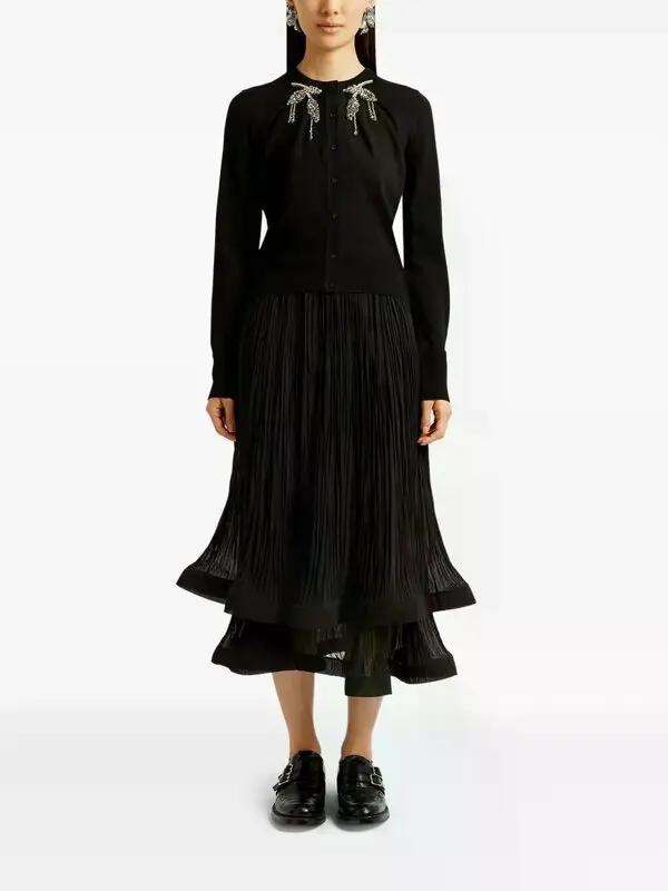 Erdem Pleated Midi Skirt