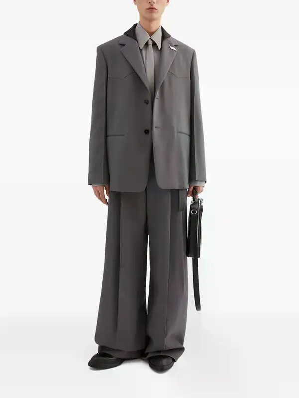 JIL SANDER Pleat-detail Trousers - Grey