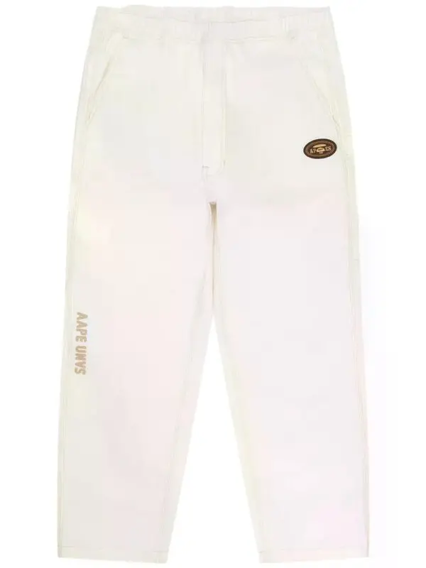 AAPE BY *A BATHING APE® Logo-patch Trousers - Neutrals
