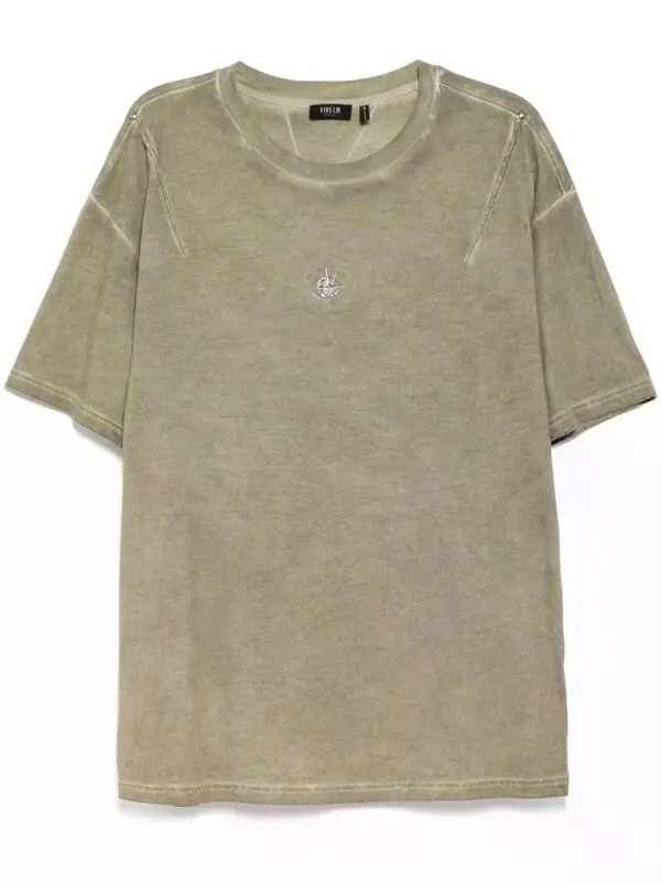 FIVE CM Logo-studded T-shirt - Green