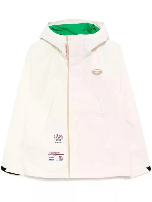 AAPE BY *A BATHING APE® Logo-patch Waterproof Jacket