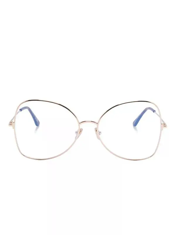 TOM FORD Geometric-frame Glasses - Brown