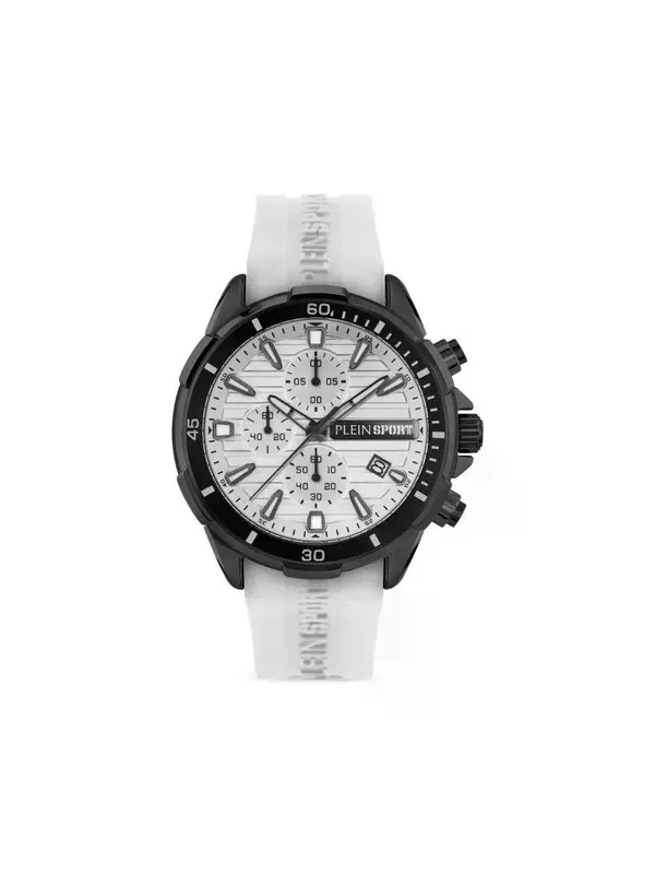 PLEIN SPORT Philipp Plein Impact 46mm Chronograph Watch - White