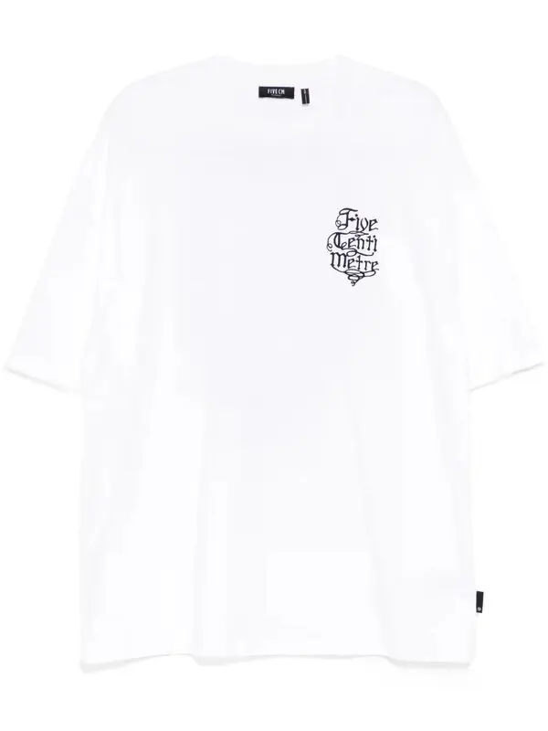 FIVE CM Logo-print T-shirt - White