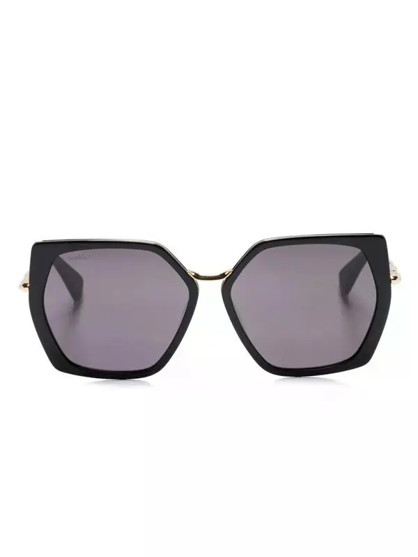 Max Mara Oversized Square Frame Sunglasses - Black