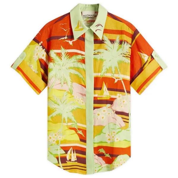 ALEMAIS Palm Island Shirt Co-ord - Multi