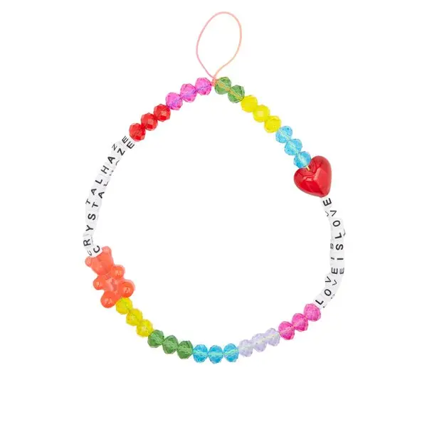 CRYSTAL HAZE Phone Bracelet Charm - Rainbow