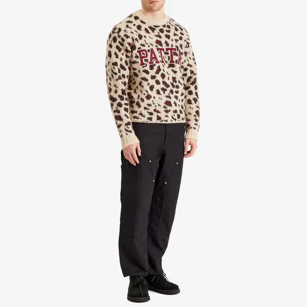 PATTA Leopard Brushed Knit Jumper