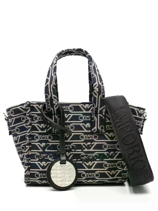 Emporio Armani Monogram-jacquard Tote Bag