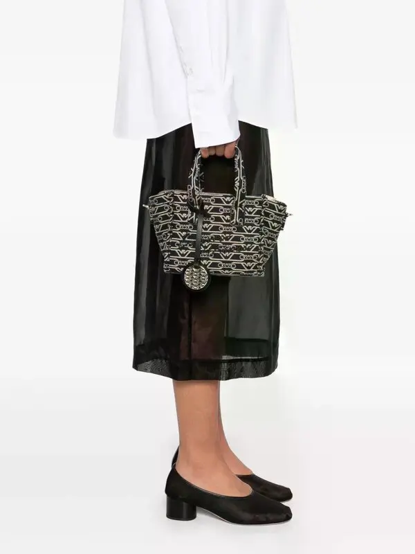 Emporio Armani Monogram-jacquard Tote Bag