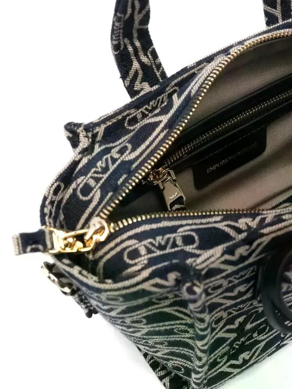 Emporio Armani Monogram-jacquard Tote Bag