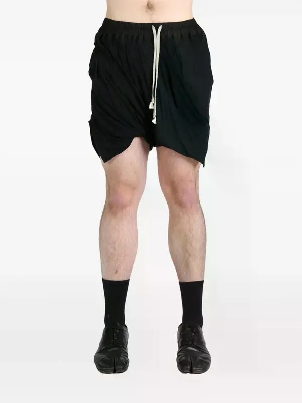 Rick Owens Cotton Shorts - Black