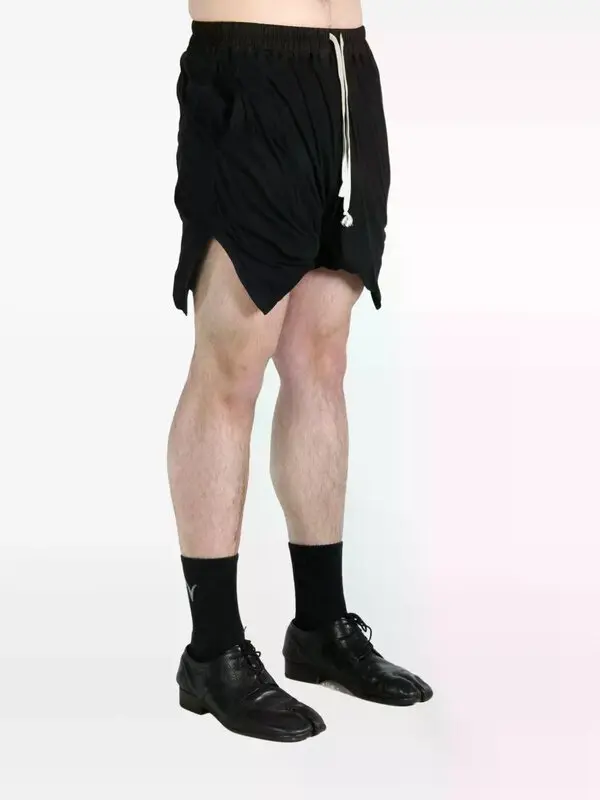 Rick Owens Cotton Shorts - Black