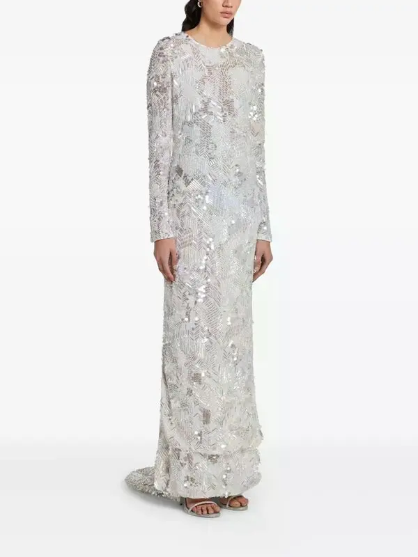 ILTA All-over Embroidered Gown