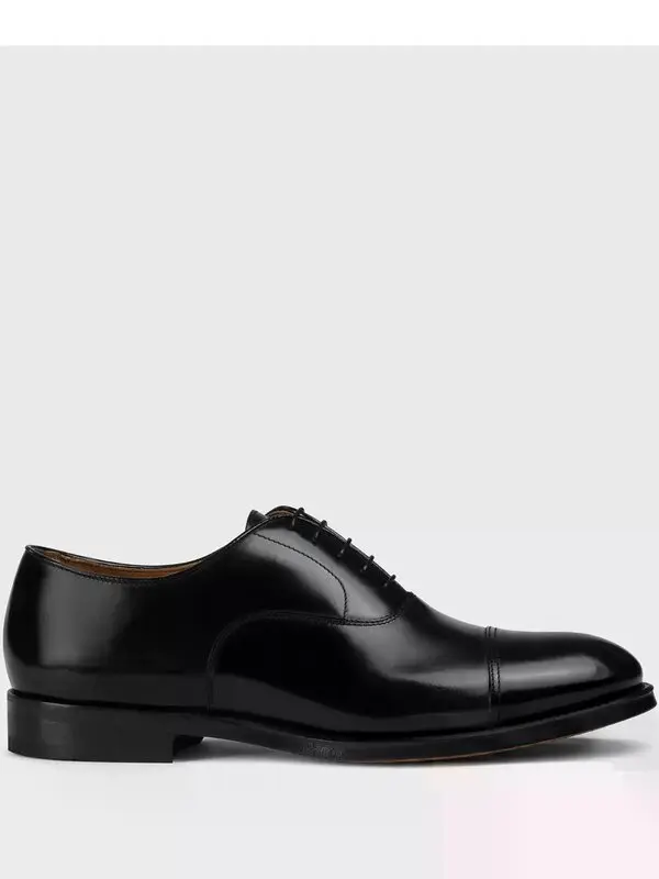 DOUCAL'S Leather Lace-up Shoes - Black