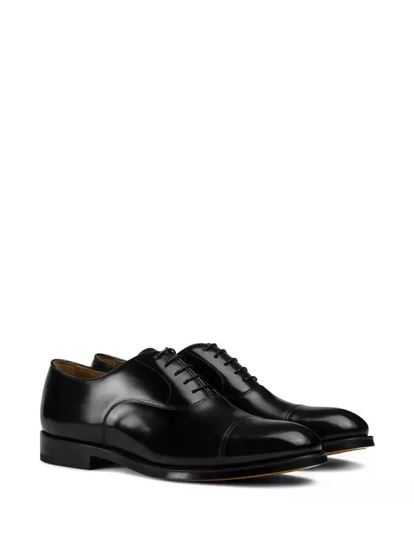 DOUCAL'S Leather Lace-up Shoes - Black