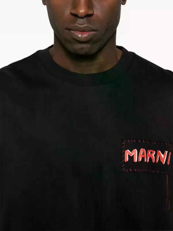Marni Logo-patch T-shirt