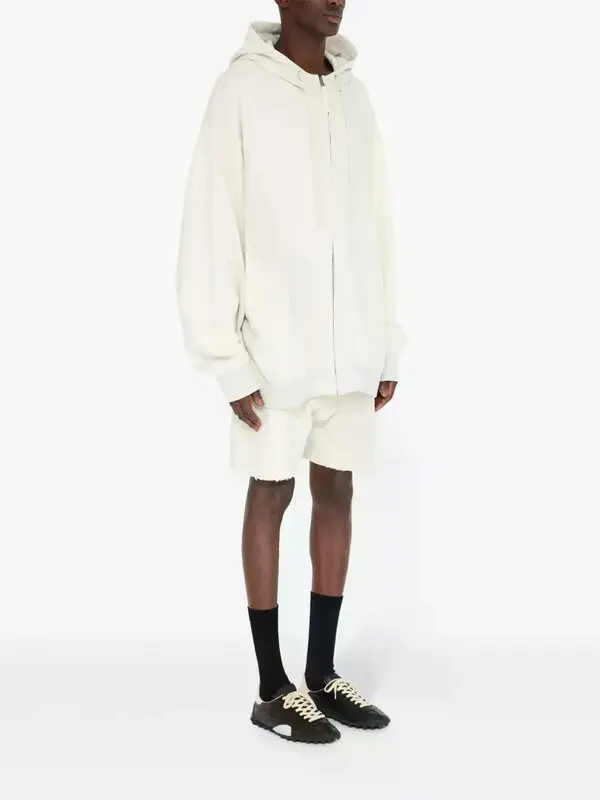 MAISON MARGIELA Zipped Drawstring Hoodie - Neutrals