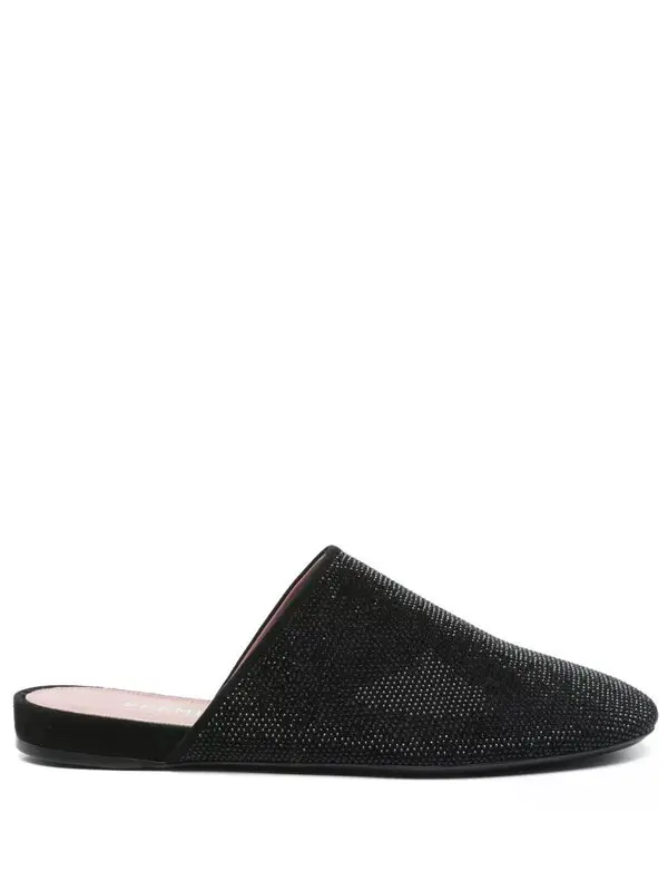 Premiata Rhinestone-embellished Mules - Black